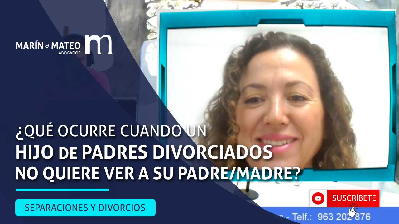 ¿Qué ocurre cuando un hijo de padres divorciados no quiere ir con su padre o madre? - Marín y ...